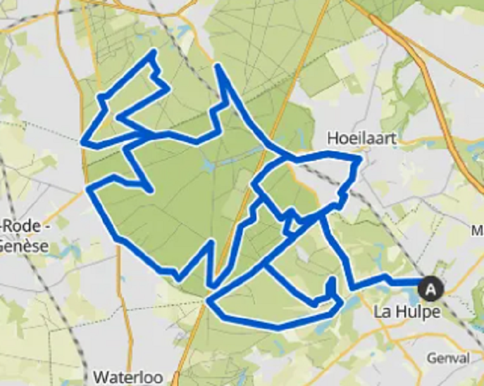 Cycle paths from Dolce La Hulpe Brussels
