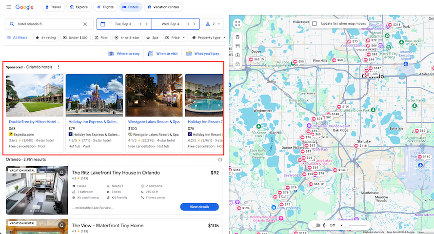 Are You Leveraging Google’s Metasearch Ads? | Tambourine Hotel Marketing