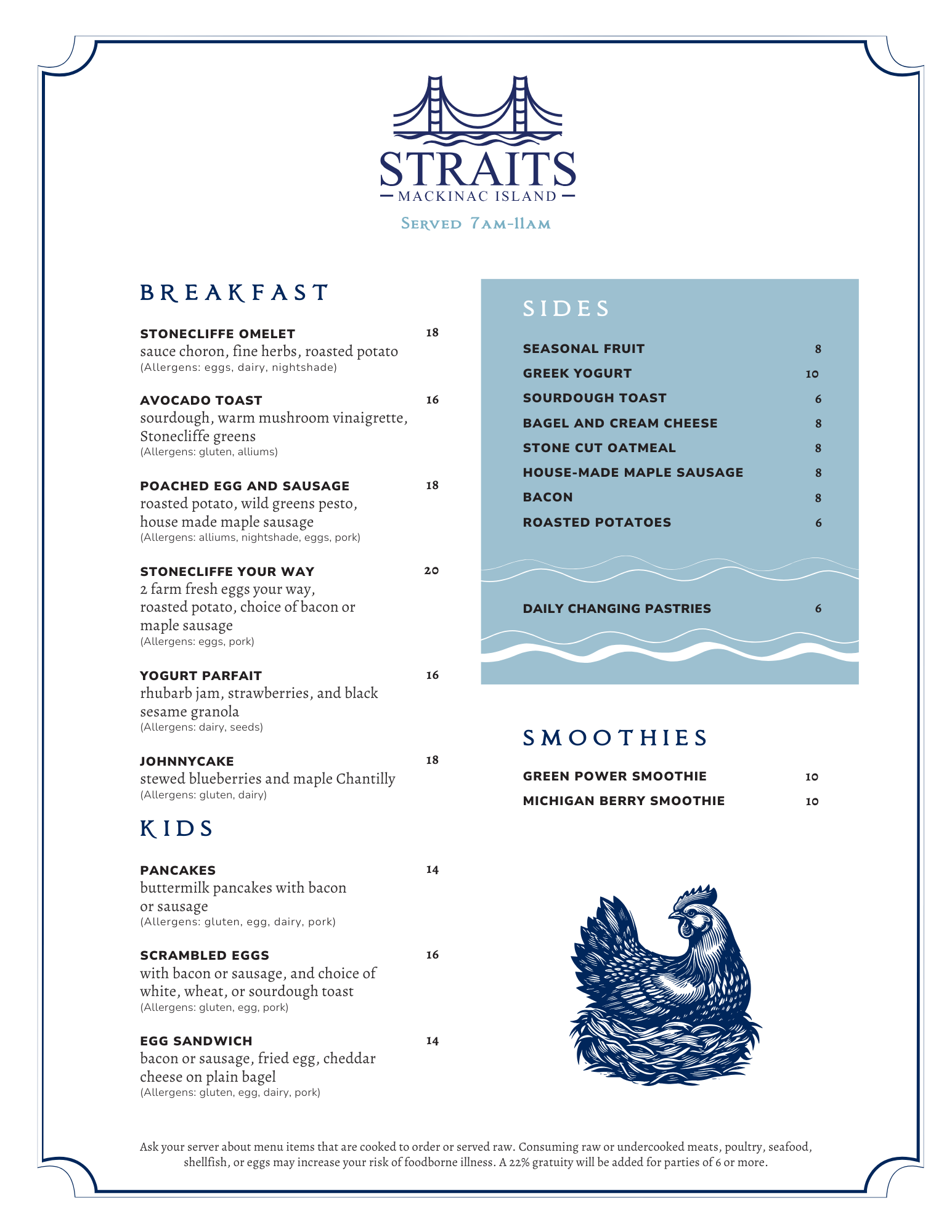 Mackinac Island Dining | Dining | The Inn at Stonecliffe